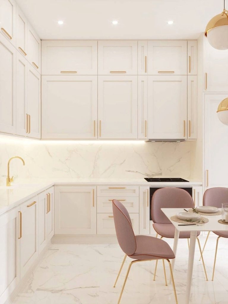 Золотой цвет в интерьере — 17+ фото идей в дизайне